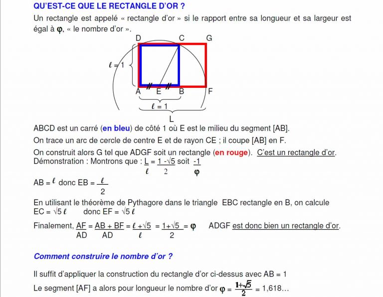 Tracer : Rectangle d’Or et Phi – L'ésotérisme pour tous et dans la vie ...
